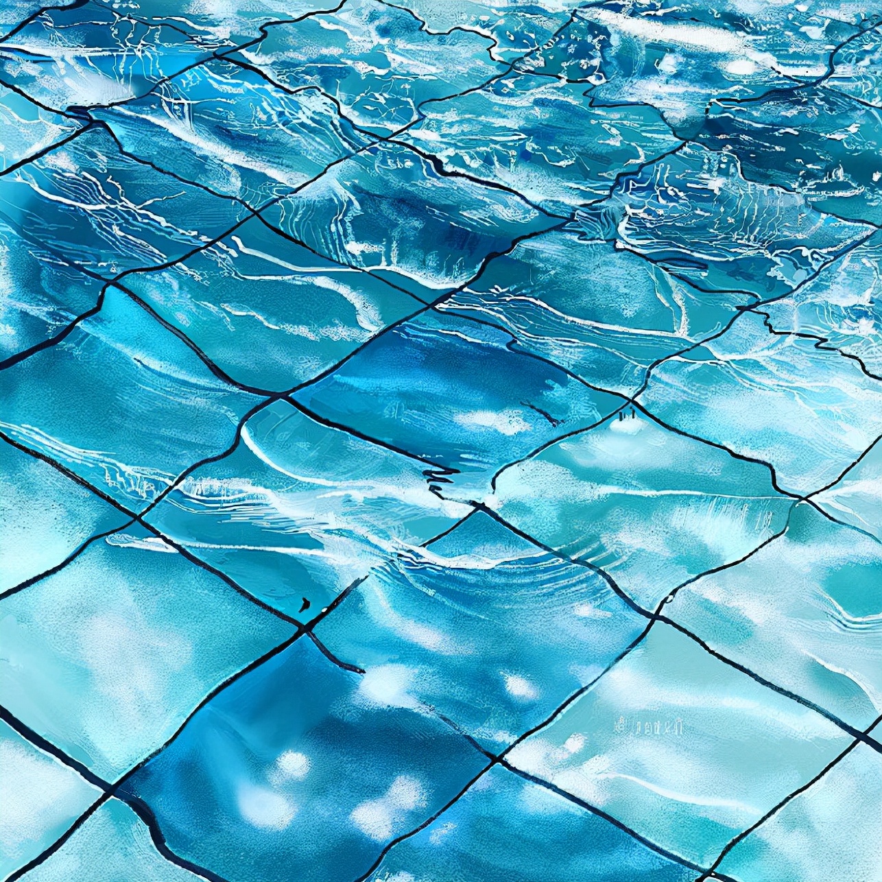 How to draw the water pattern on the board?Teach you to draw the ...