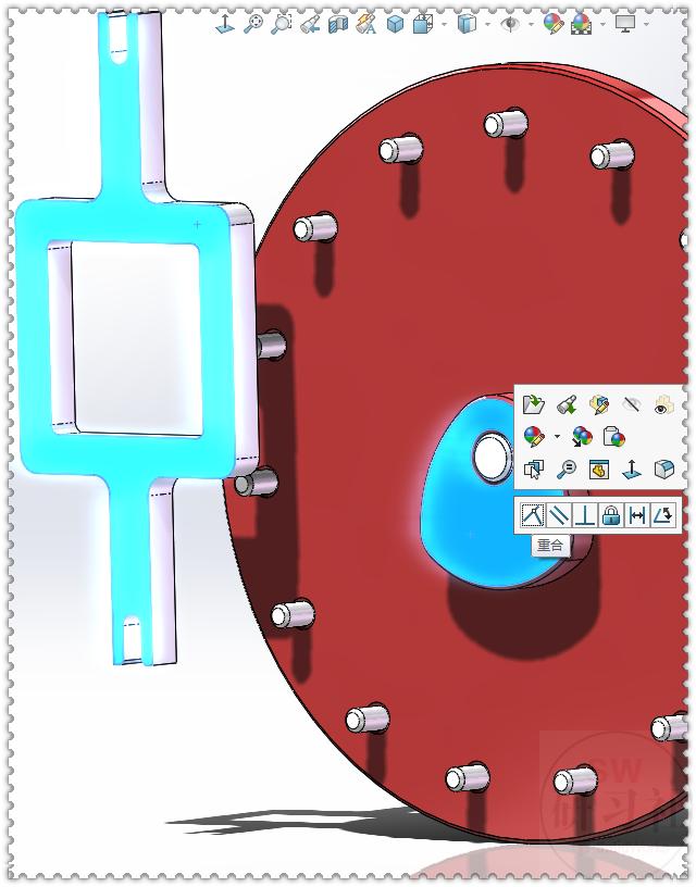 Made with SolidWorks: Triangular cam mechanism - iMedia
