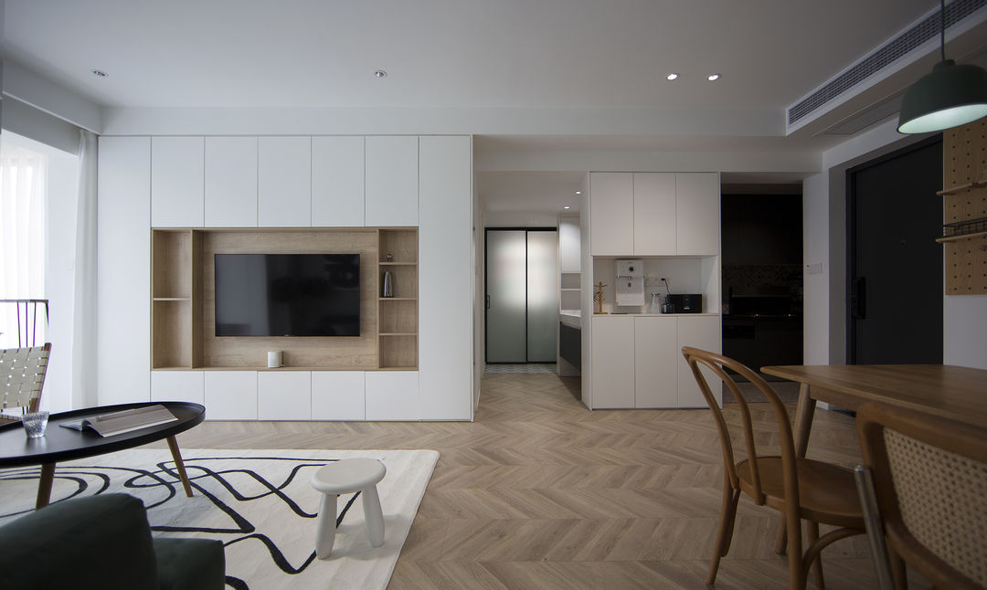 85 square meters three-bedroom residence, adhere to the design of three ...