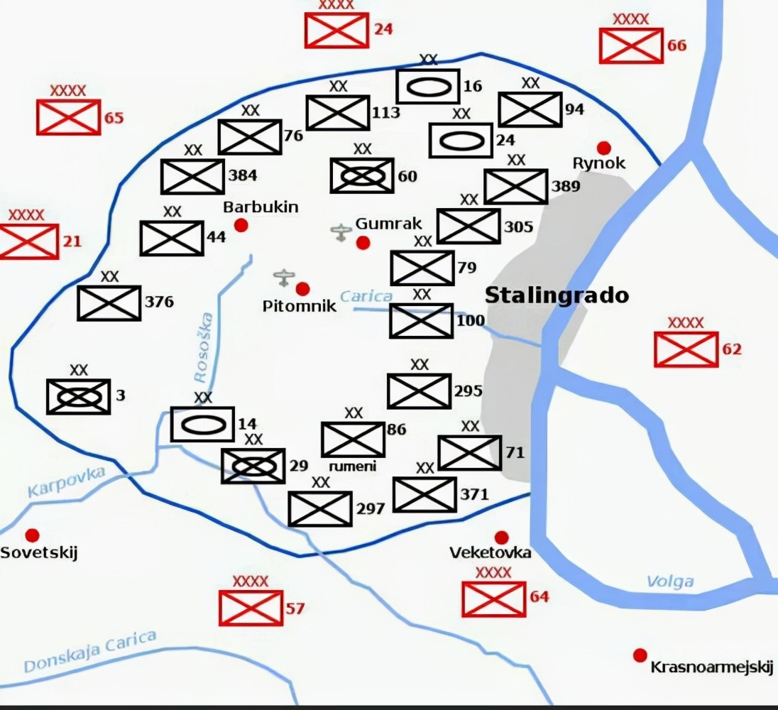 The besieged German forces form a collective surrender-Paulus' hopes of ...