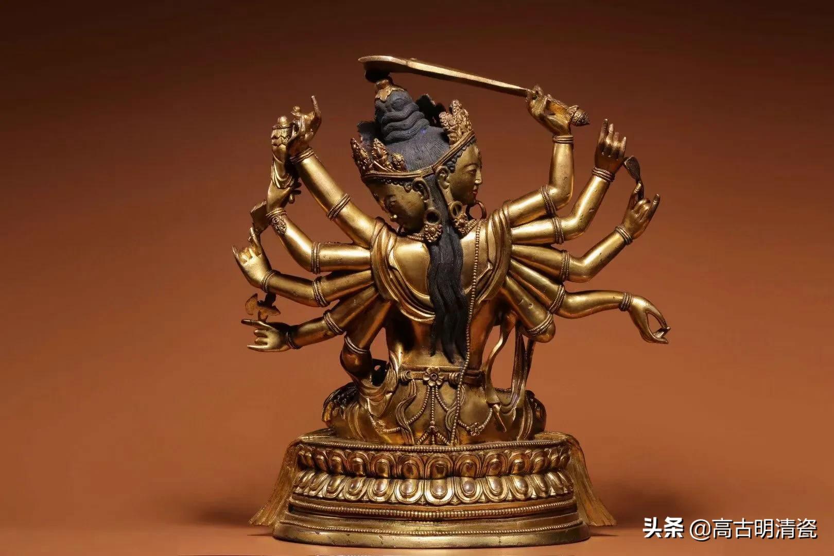 Daming bronze statue of Zhunti Buddha Mother - iMedia