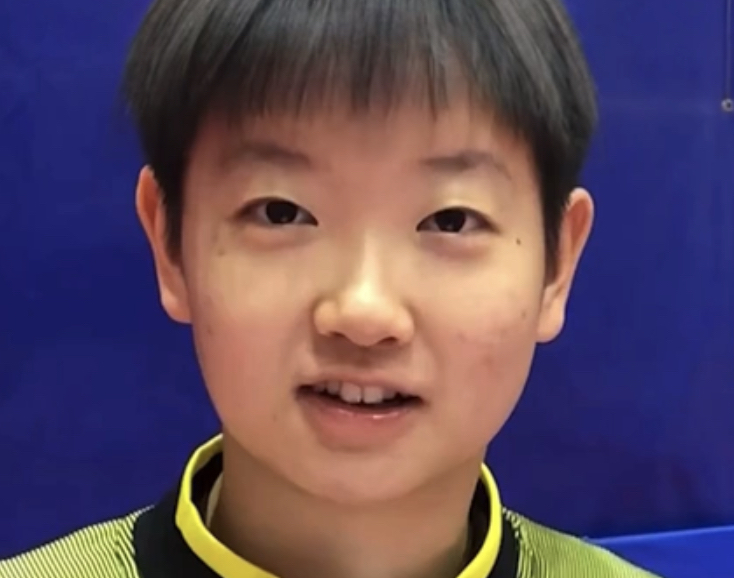 Sun Yingsha's long hair is so cute!It's different from short hair style ...