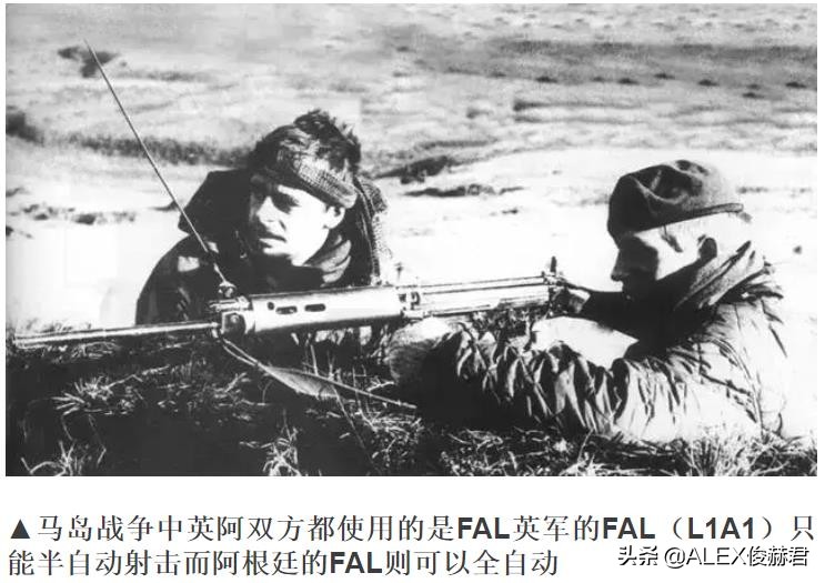 British infantry squad of the Falklands War: assault rifles can only be ...