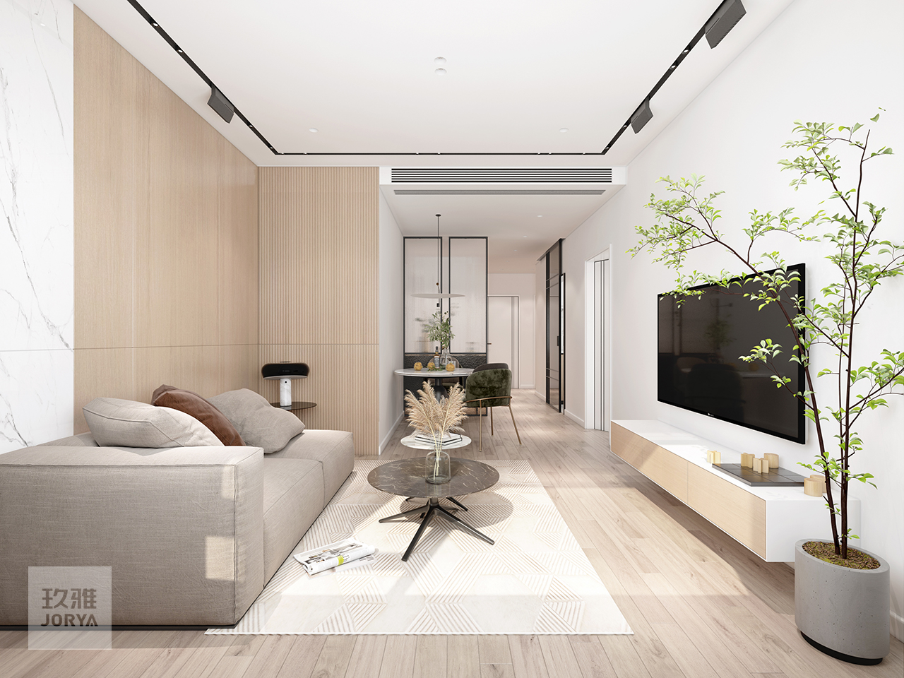 64 square meters of simple and modern style, feel the nourishment of ...