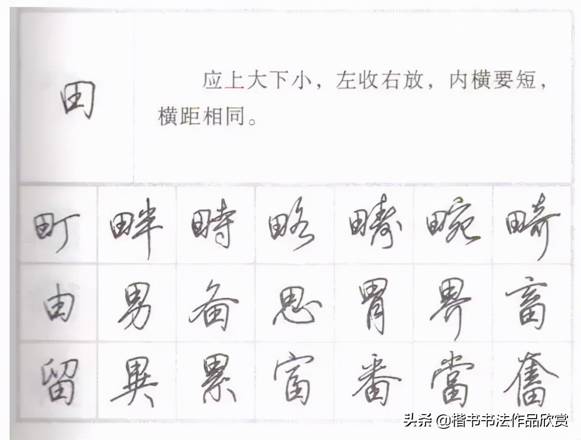 Calligraphy in Xingkai Xingshu: The writing of 79 radical radicals of ...
