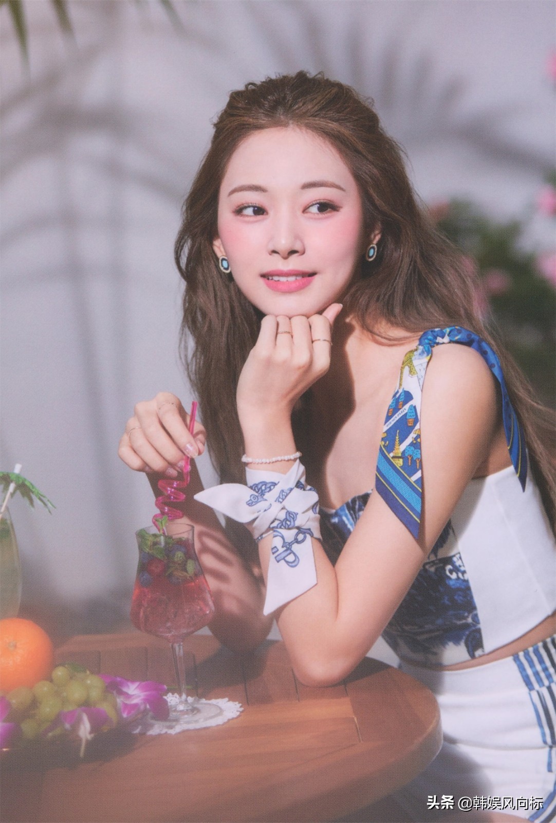 Netizens found that TWICE Zhou Ziyu's face changed slightly before and ...