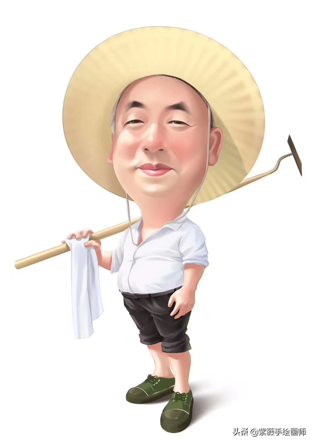 Change your avatar, men's hand-painted professional head comics, work ...