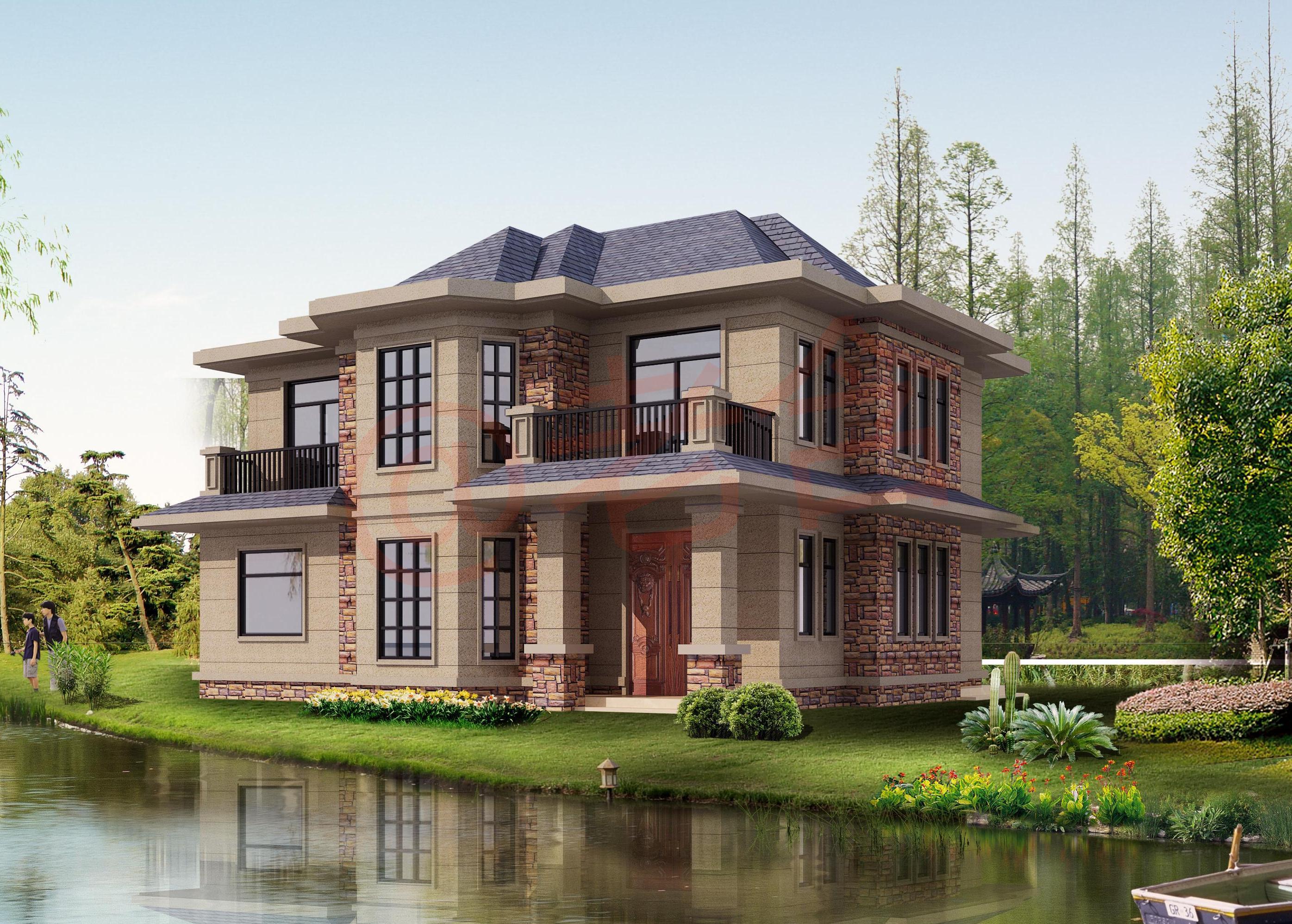 "Exactly" there is a house plan of a villa with a better-looking real ...