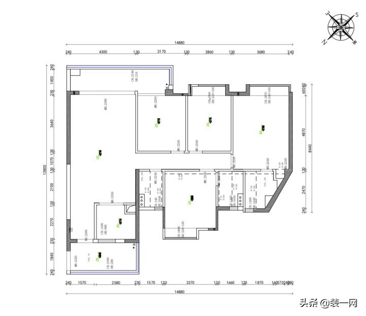 172-square-foot four-bedroom and two-living room renovation case no ...