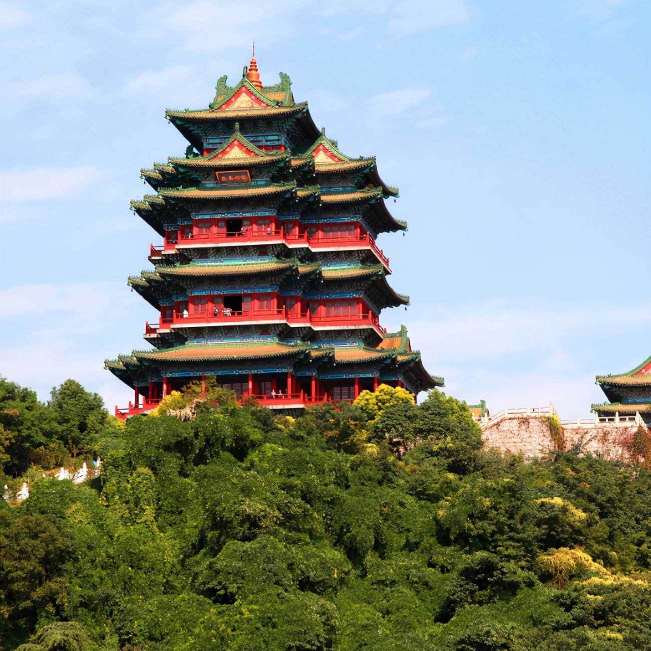 One of the four famous buildings in the south of the Yangtze River, the ...