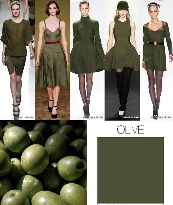 2022 spring and summer must fire color series-olive oil color - iMedia