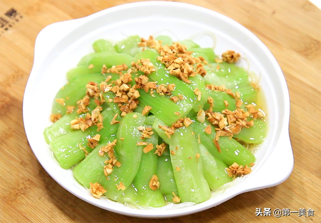 This is the original method of loofah, steamed and mixed, the loofah is ...