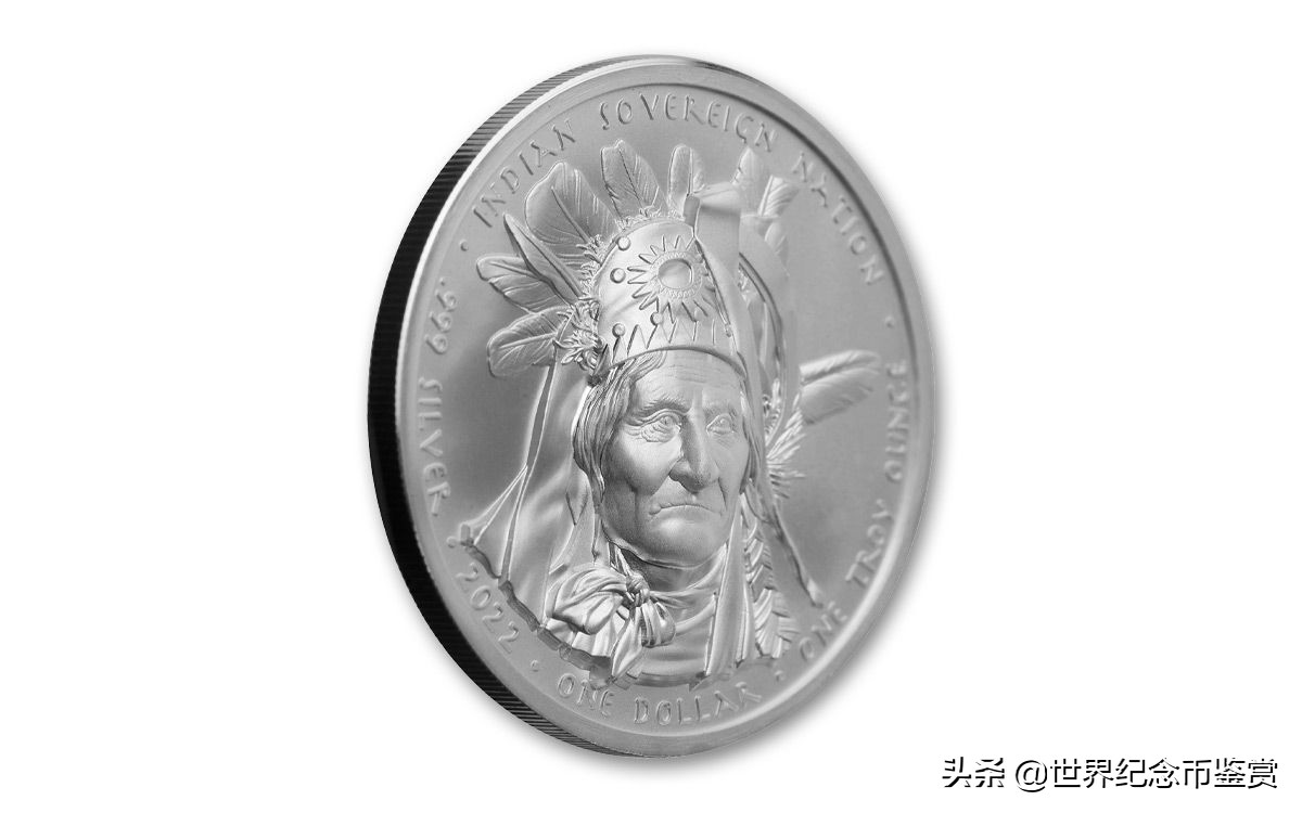 Geronimo-19th Century Apache Indian Chief-2022 American Silver Coin - iMedia