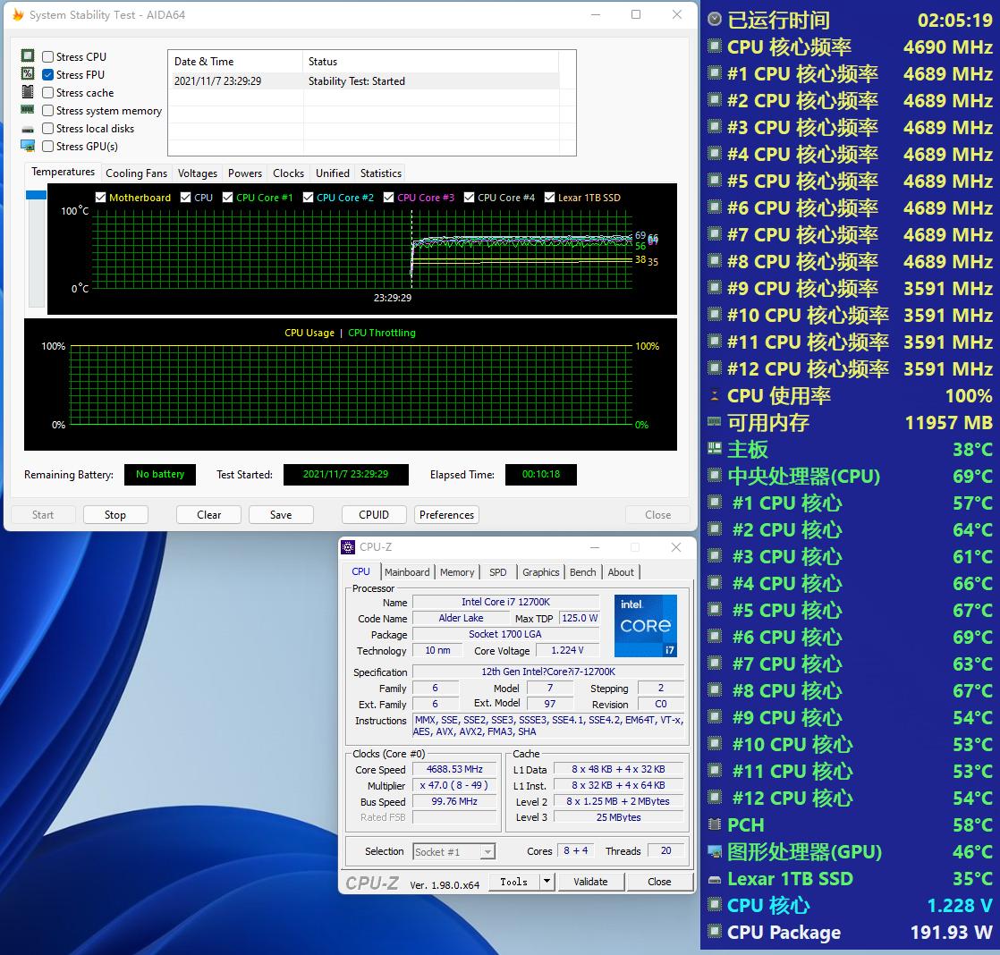 Talking about the 12th generation i7-12700K overclocking: obvious ...