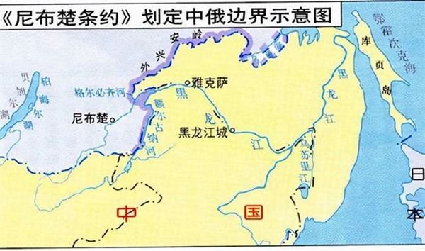 In the Treaty of Nerchinsk, the Qing Dynasty proposed to use the Lena ...