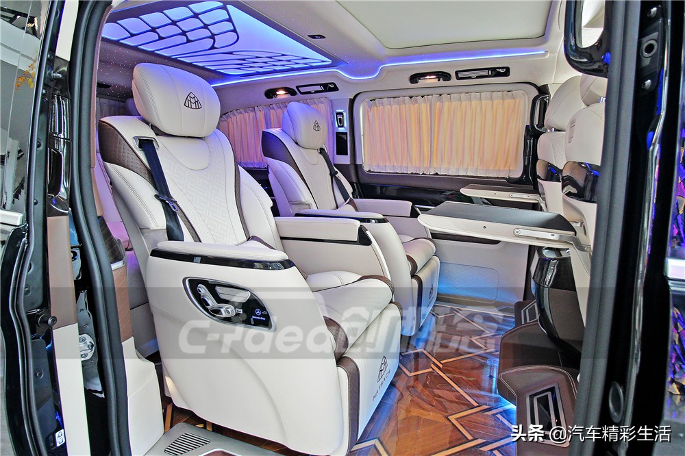 Mercedes-Benz V260 upgraded interior modification, after modification ...