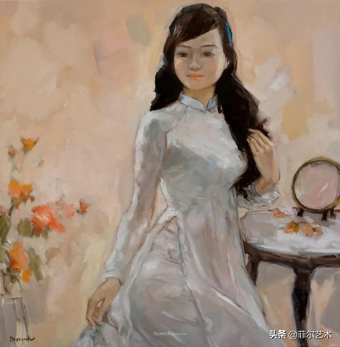 The beauty and beauty in the works of Vietnamese painter Lin Deman - iMedia