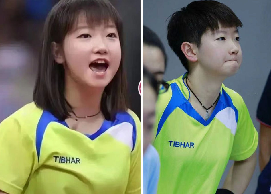 Netizens give Sun Yingsha P long hair!Qi Liuhai with "QQ face" is so ...