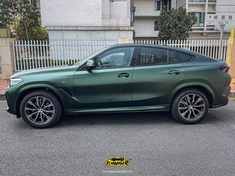 Ichanger (ICR) changer color film: BMW X6 film super dark green - iMedia
