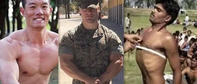 Soldier muscle comparison: The U.S. army is strong, our army is strong ...