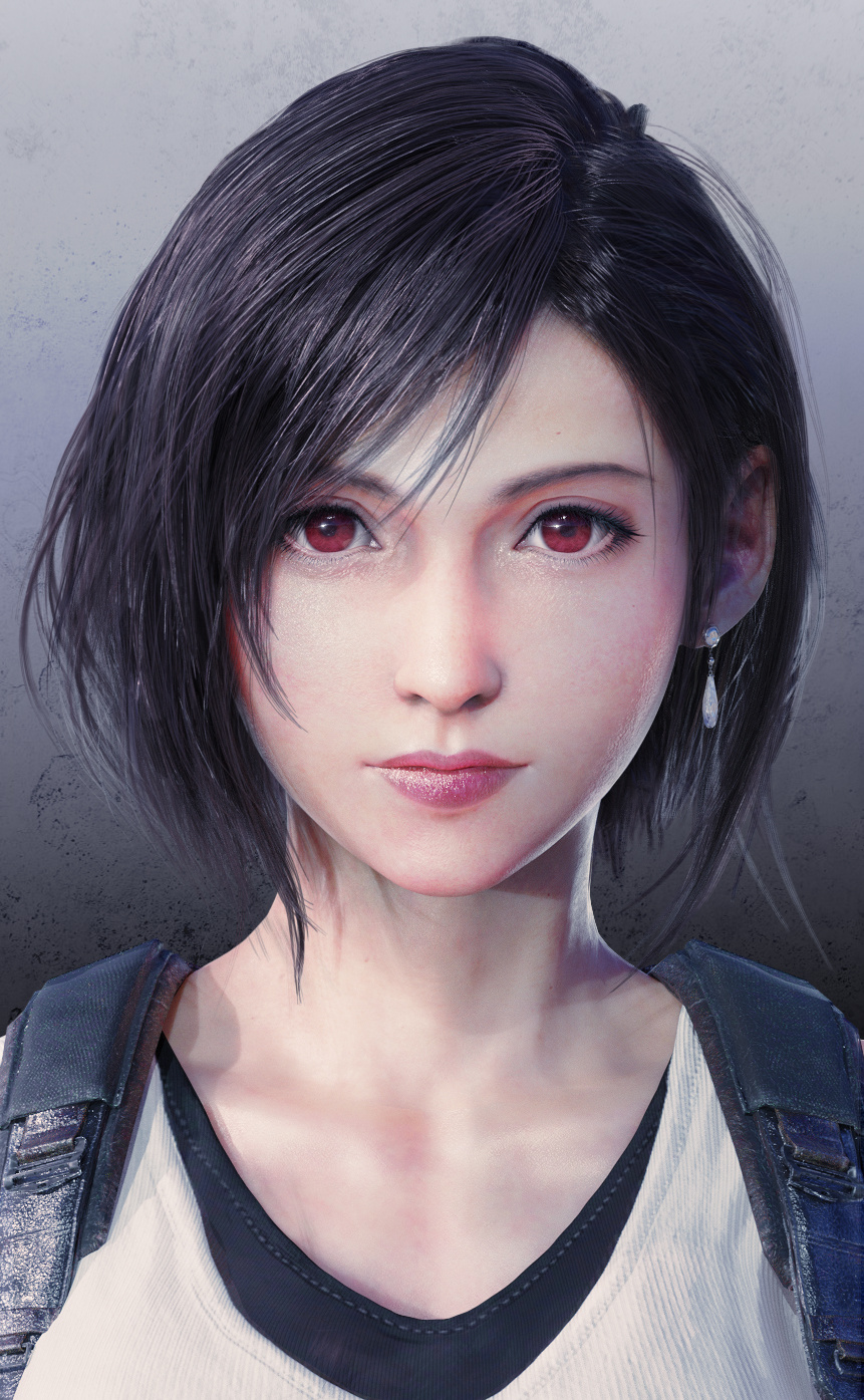 When the goddess Tifa changed from black and long to short and capable ...