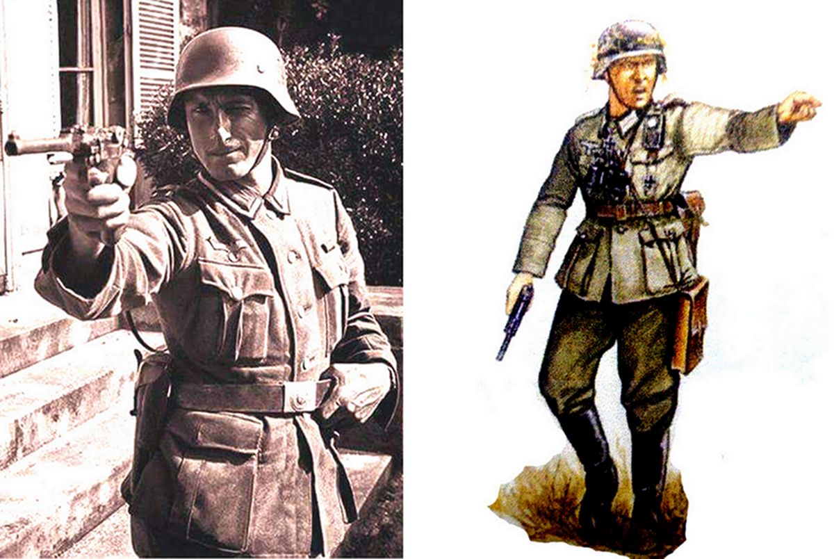 Various pistols of German light weapons in World War II - iMedia