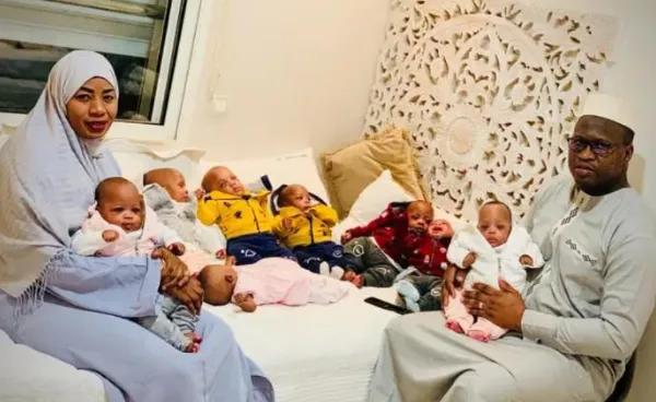 A 26-year-old woman gave birth to 9 babies at a time.All babies are ...