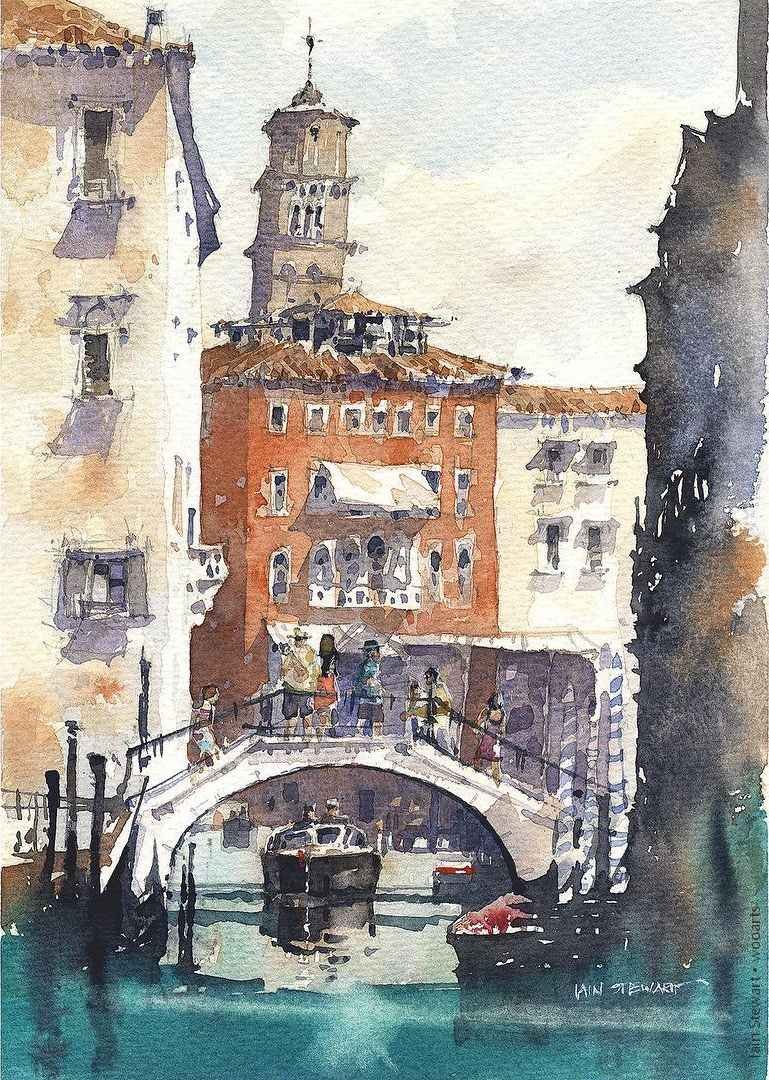 American artist Ian Stewart Watercolor Gallery - iMedia