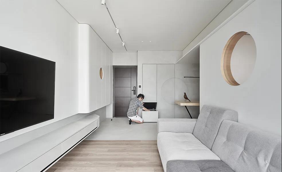 A small house of 56 square meters, two bedrooms into three bedrooms ...