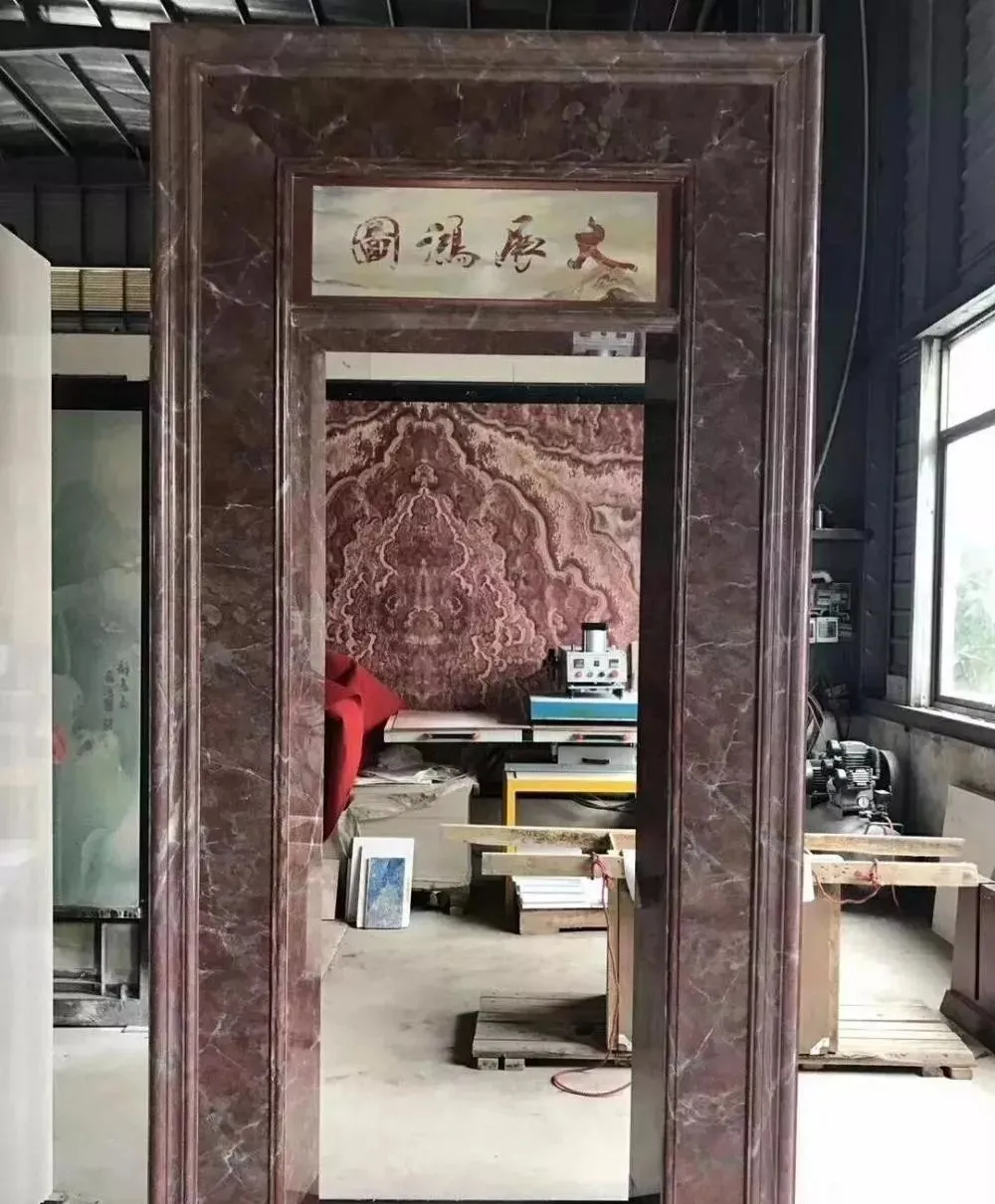 Marble elevator door cover case appreciation and measurement method ...