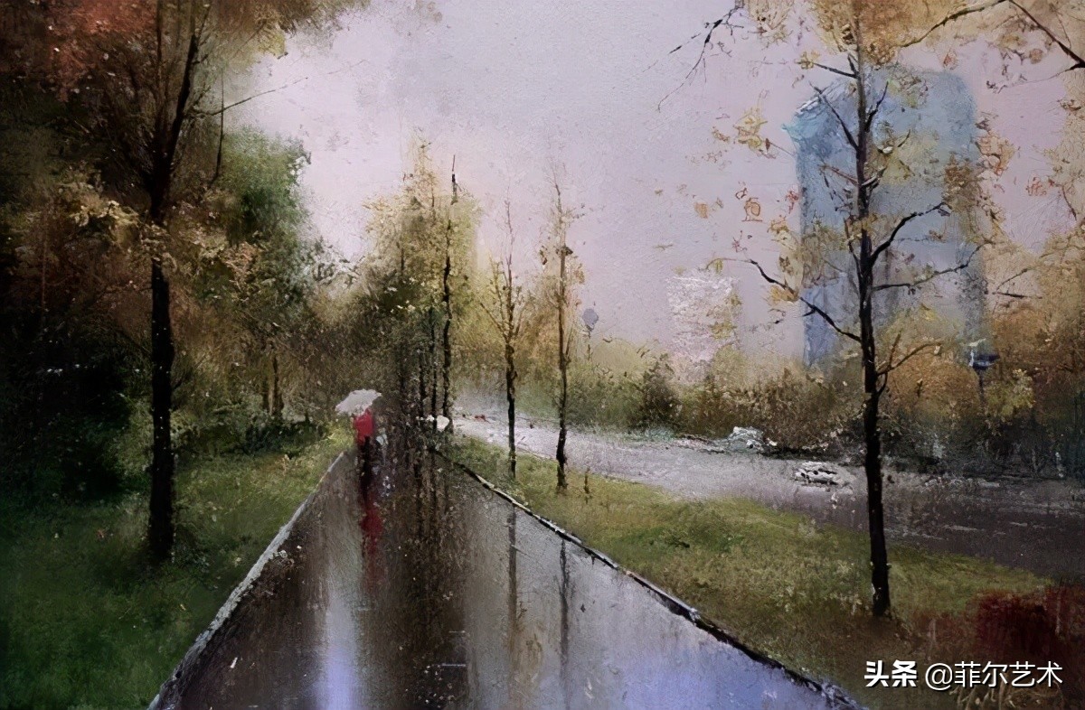 Appreciation of landscape paintings by Russian painter Medvedev Igor ...