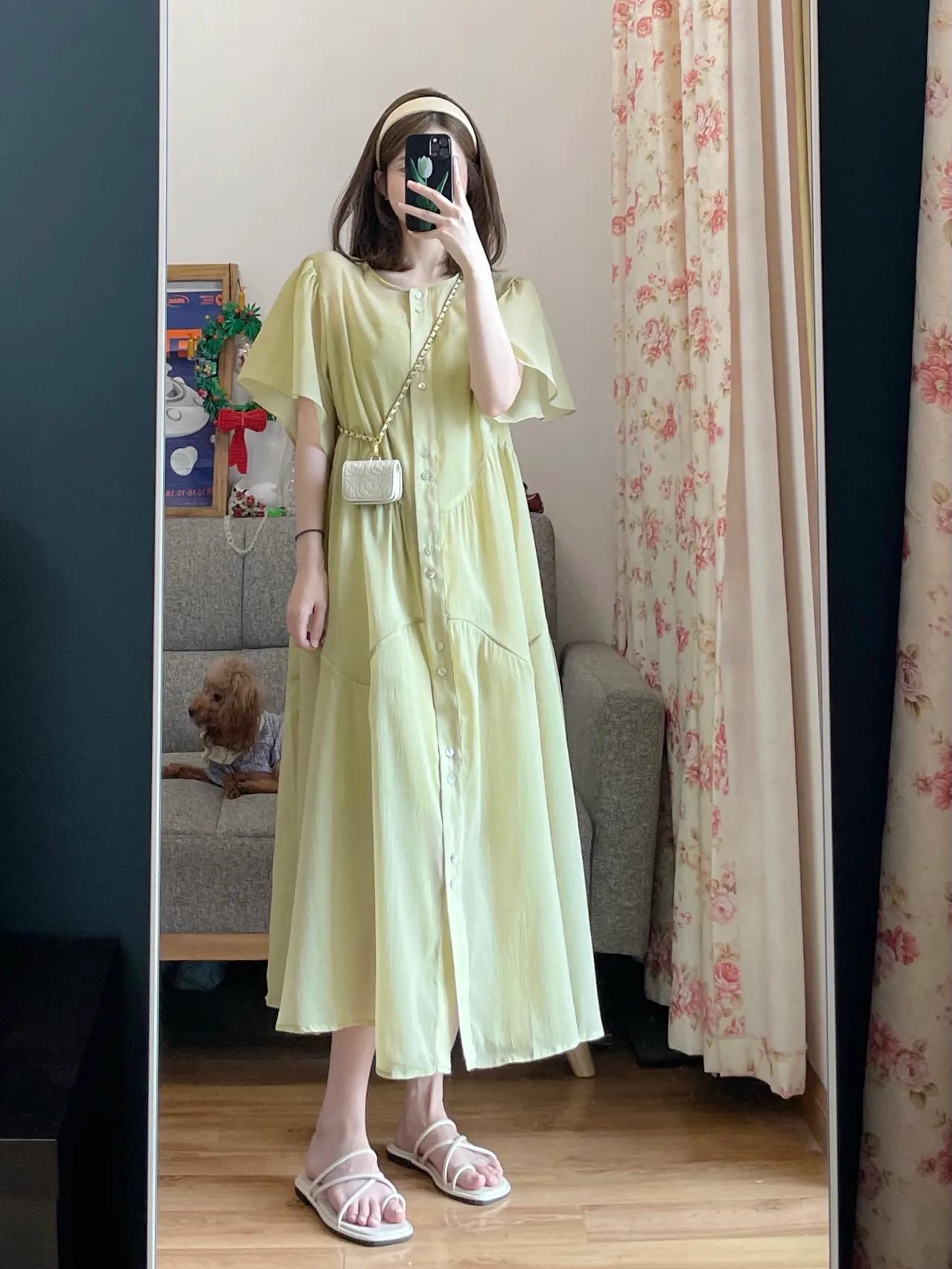 Simple high sense of color dress summer dress to wear - iMedia