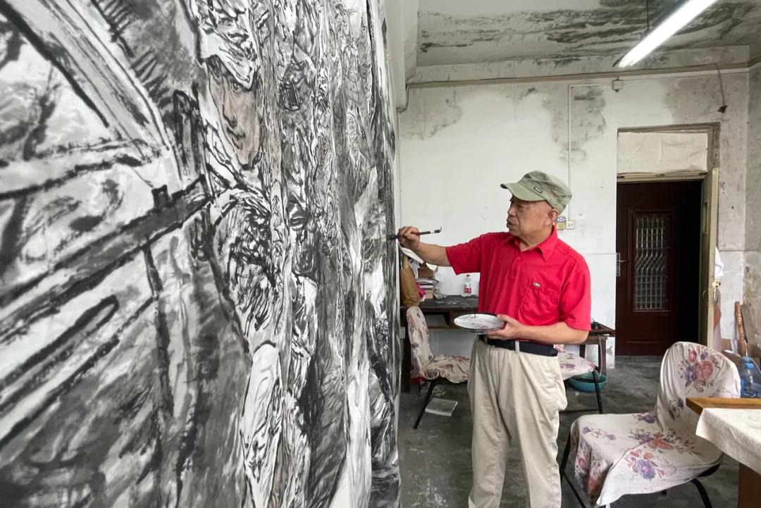 Liu Shujun "Liu and Deng's Army Crossing the Yellow River" - iMedia