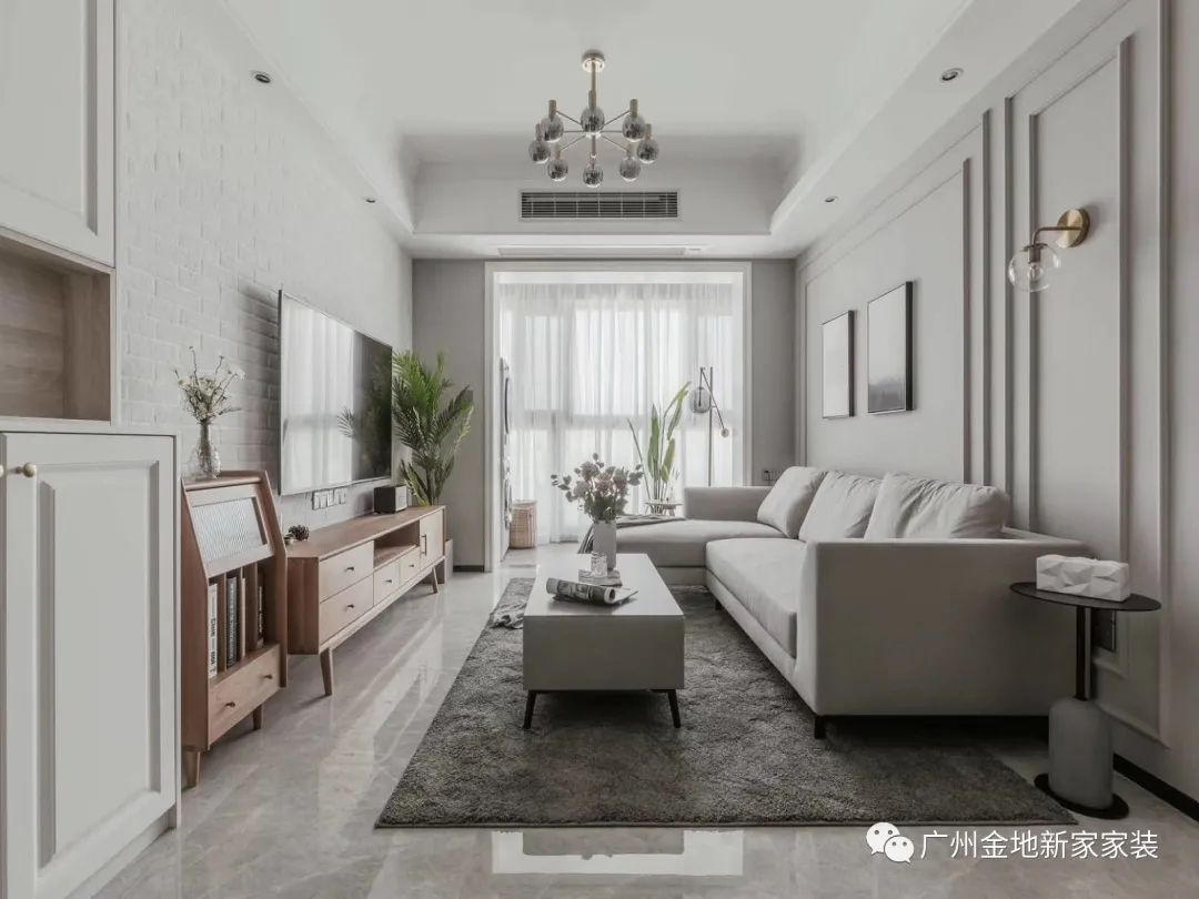 140 square meters of Nordic style, with simple and smooth lines to ...