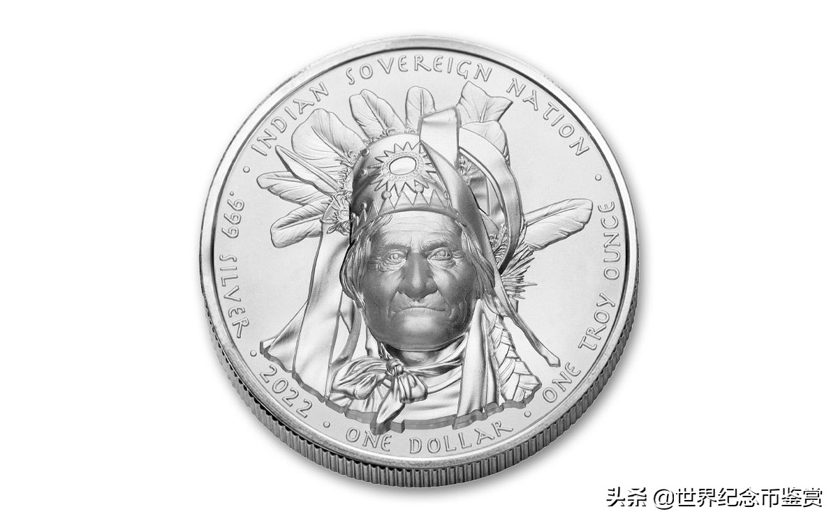 Geronimo-19th Century Apache Indian Chief-2022 American Silver Coin - iMedia
