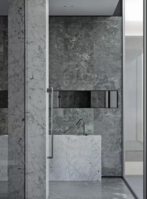 Marble wall groove design, the effect is extraordinary - iMedia