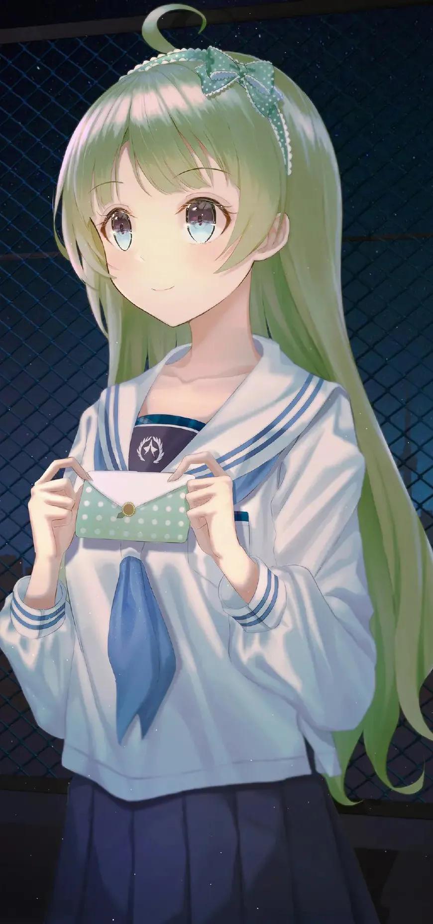 Pure Anime Girl Phone Wallpaper - iMedia