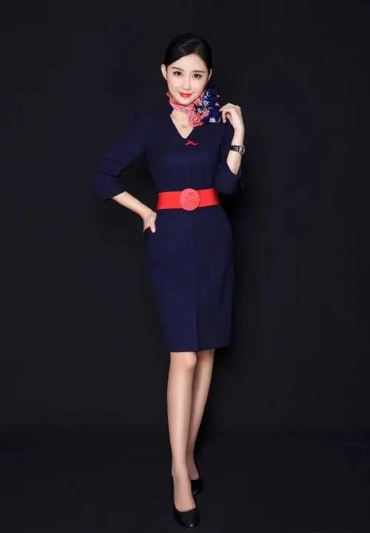 Tall stewardess uniform temptation - iMedia