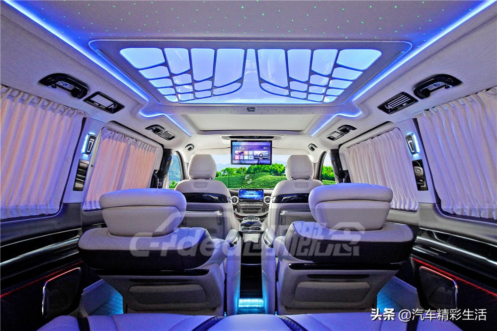 Mercedes-Benz V260 upgraded interior modification, after modification ...
