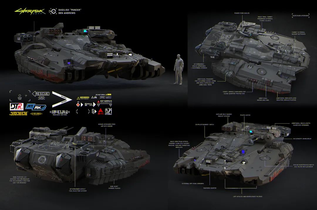 How are the aircraft and weapons designed for "Cyberpunk 2077"? - iMedia