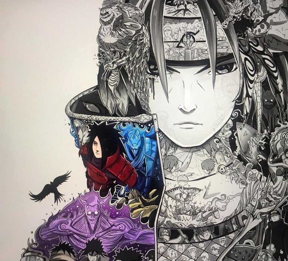 Shocked!God-level "Naruto" fan portrait, a god of Itachi covers the ...