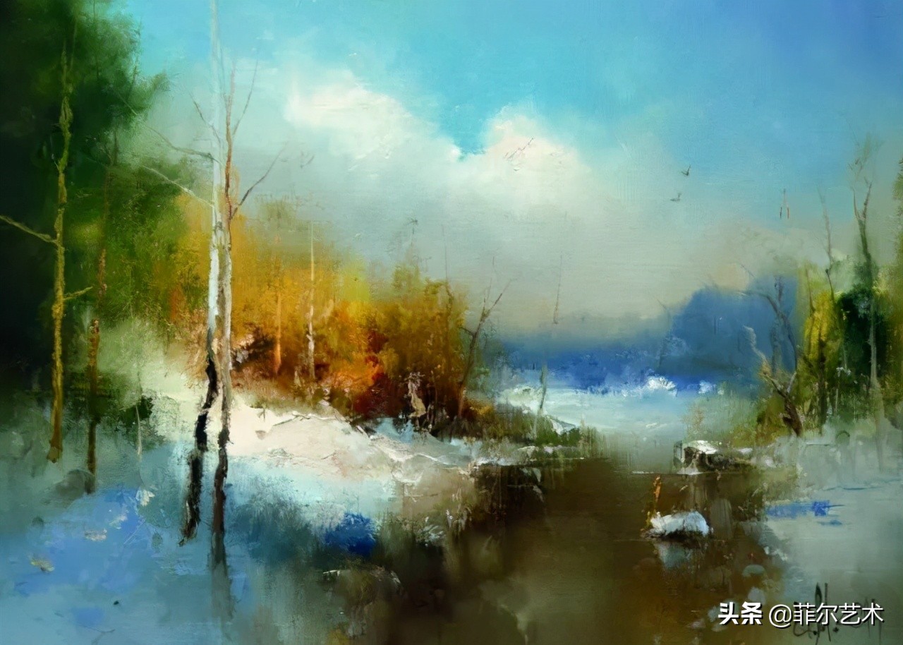 Appreciation of landscape paintings by Russian painter Medvedev Igor ...