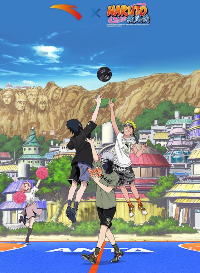 Anta and Naruto continue to update the joint basketball shoes, Akatsuki ...