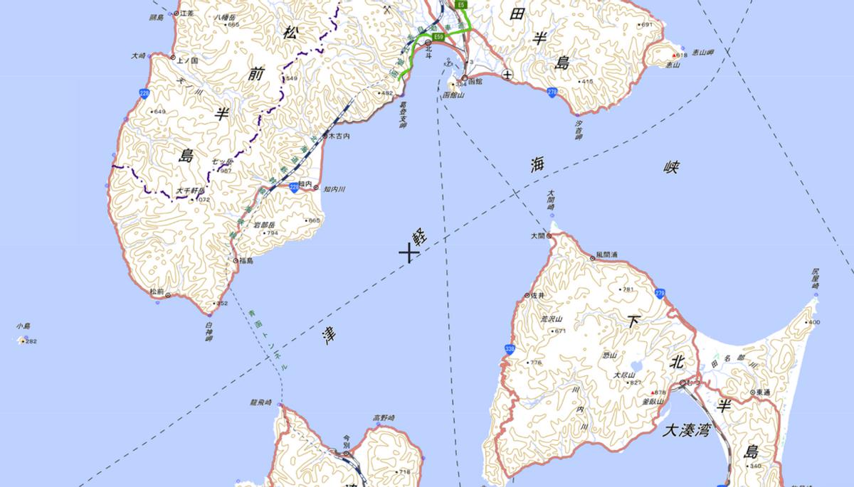 The recently discussed Tsugaru Strait separates Hokkaido and Honshu and ...