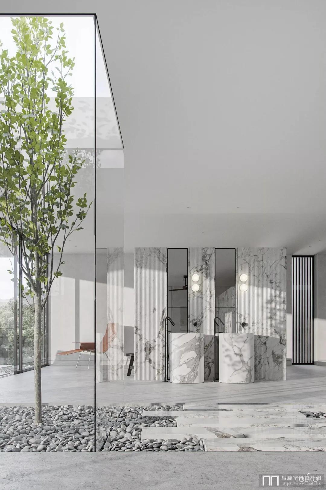 Marble wall groove design, the effect is extraordinary - iMedia