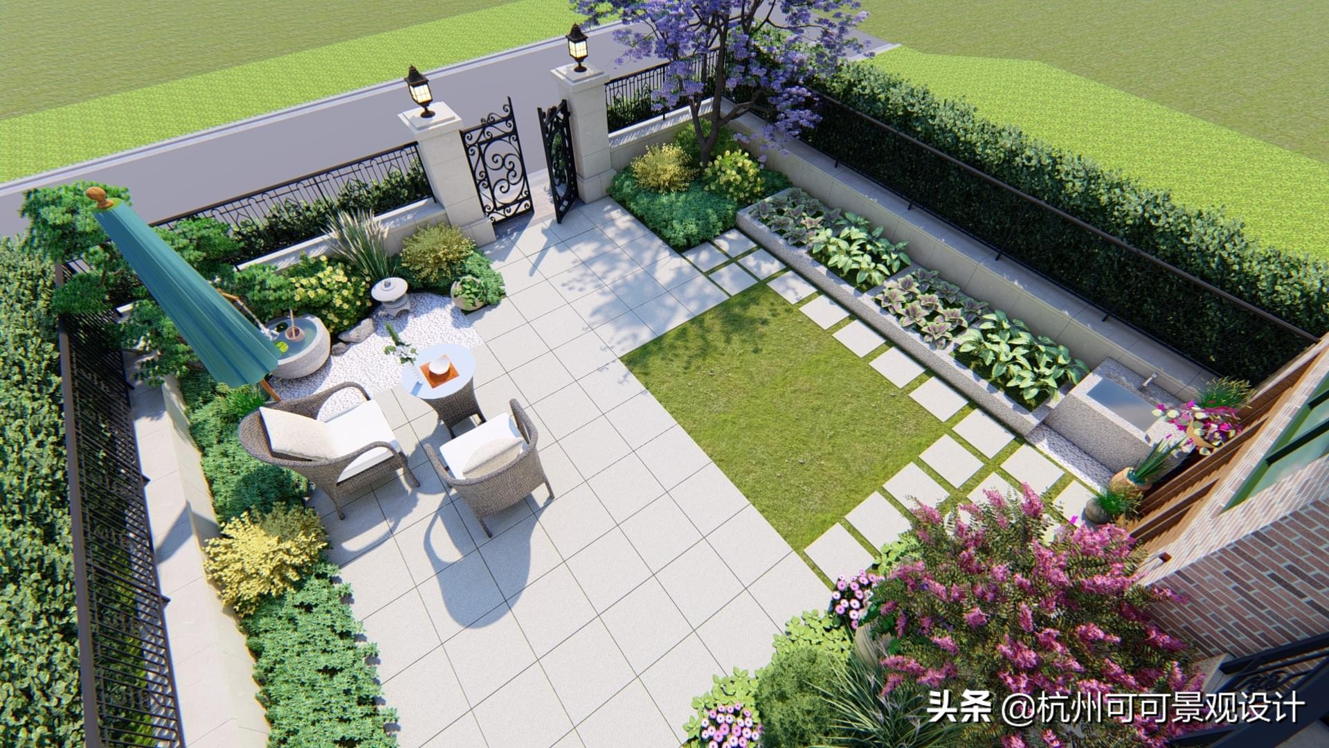 Villa garden design: how to create a modern garden, doing so, enjoy a ...
