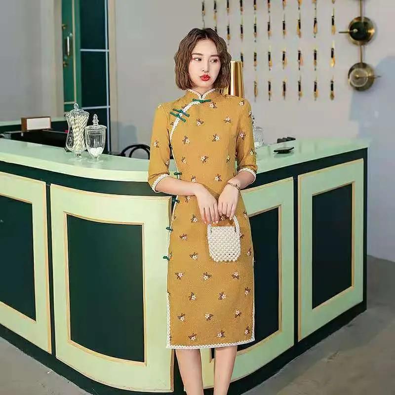 Modern daily improved cheongsam should be matched in this way, the ...