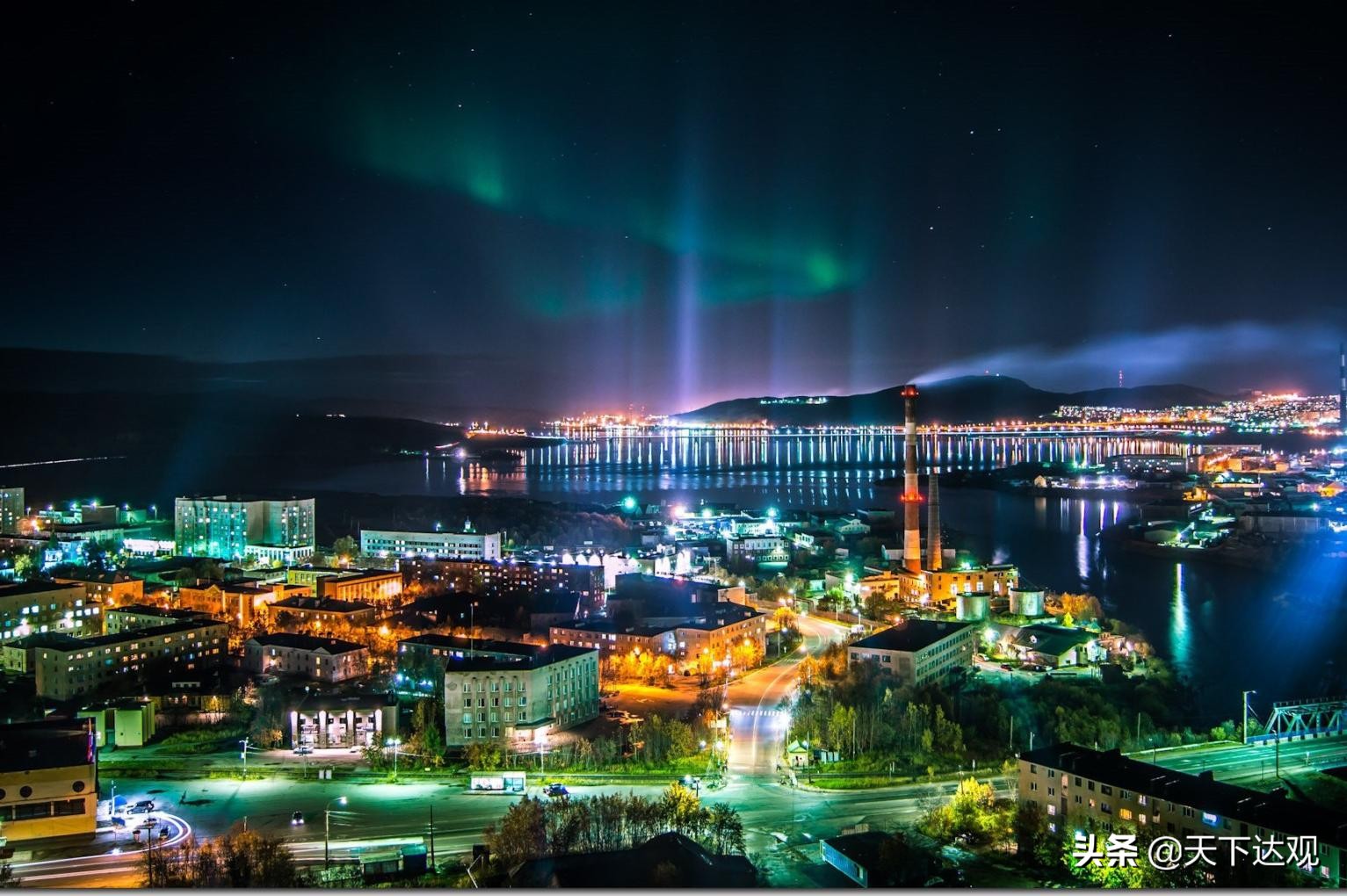 The capital of Murmansk Oblast, Russia, the largest port city on the ...
