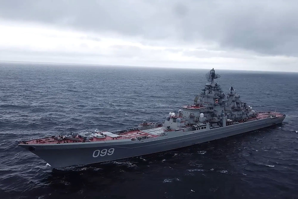 "The Great Ship of the Russian Navy" Peter the Great nuclear-powered ...