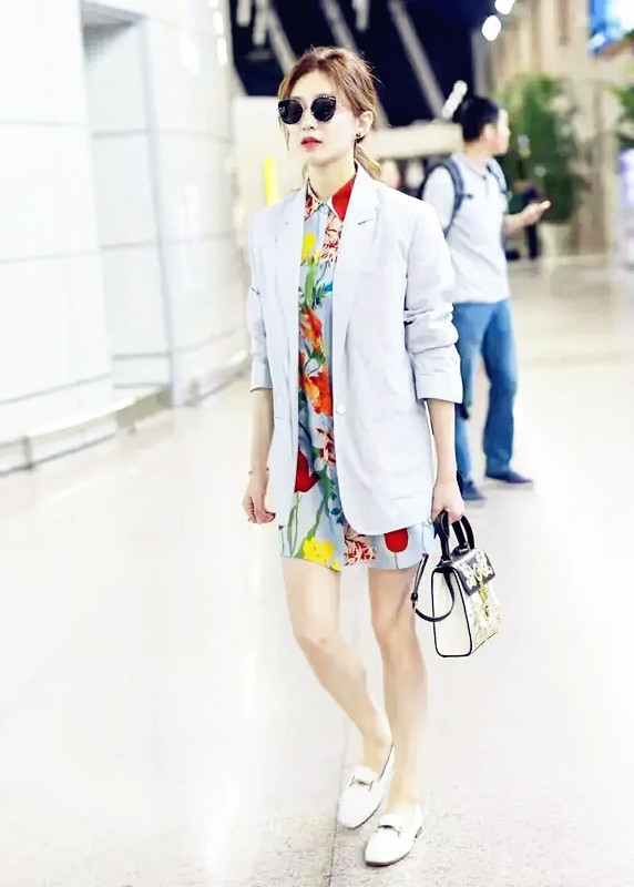 "Wan Yan Xueba" Jiang Shuying Hao A, western-style printed skirt with ...